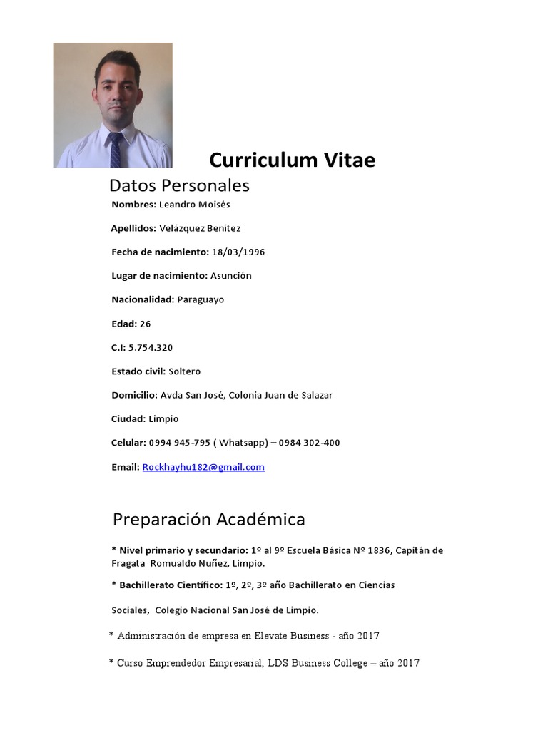 Curriculum Vitae LEANDRO 2022 | PDF