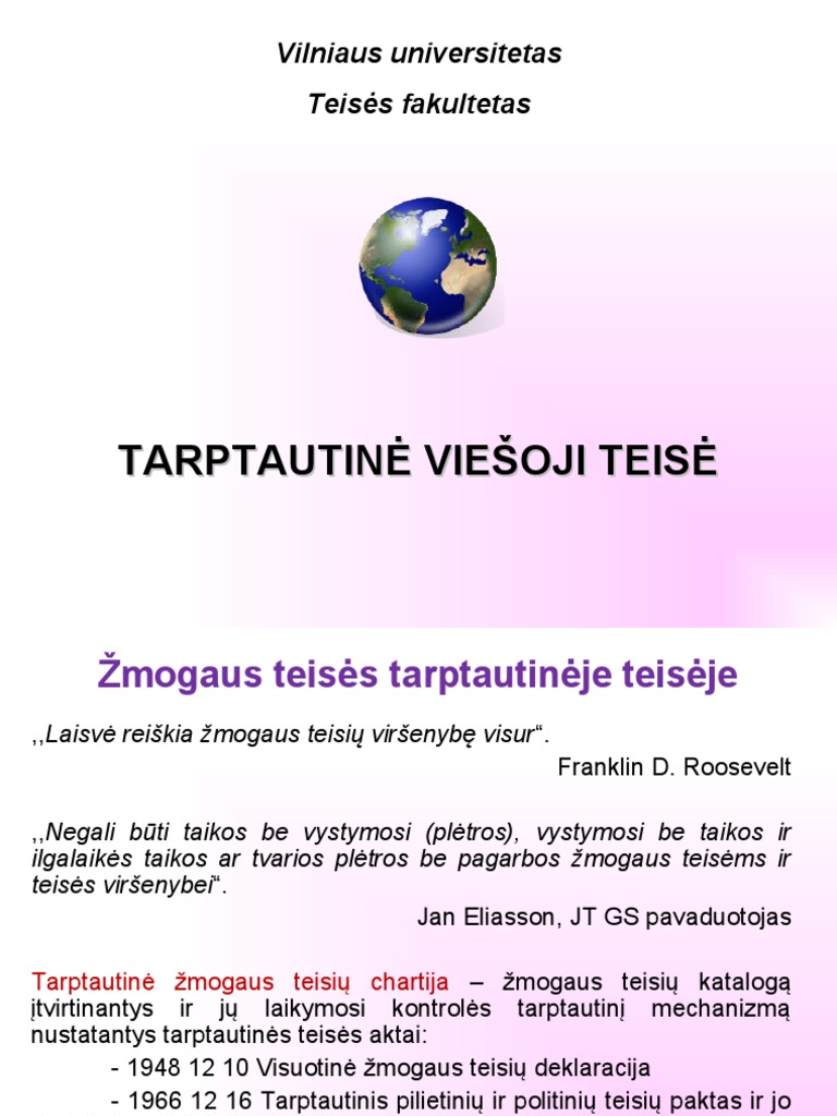 TVT Zmogaus Teises | PDF
