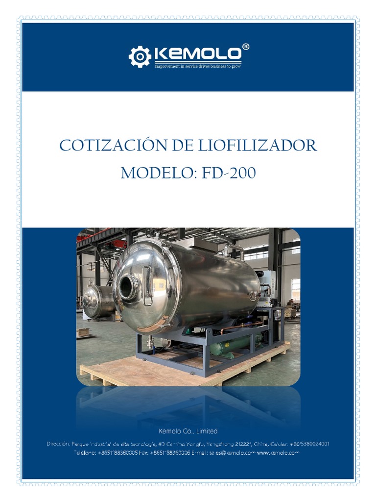 Kemolo Liofilizador FD-200 Radiante | PDF | Soldadura | Construcción