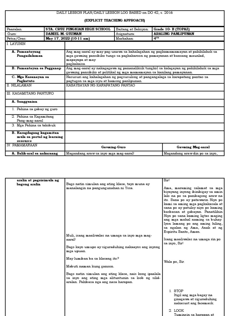 DLP 1 Kasaysayan NG Karapatang Pantao | PDF