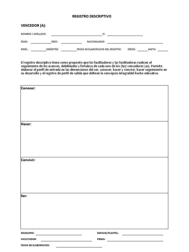 Registro de Progreso Educativo | PDF | Juegos y actividades
