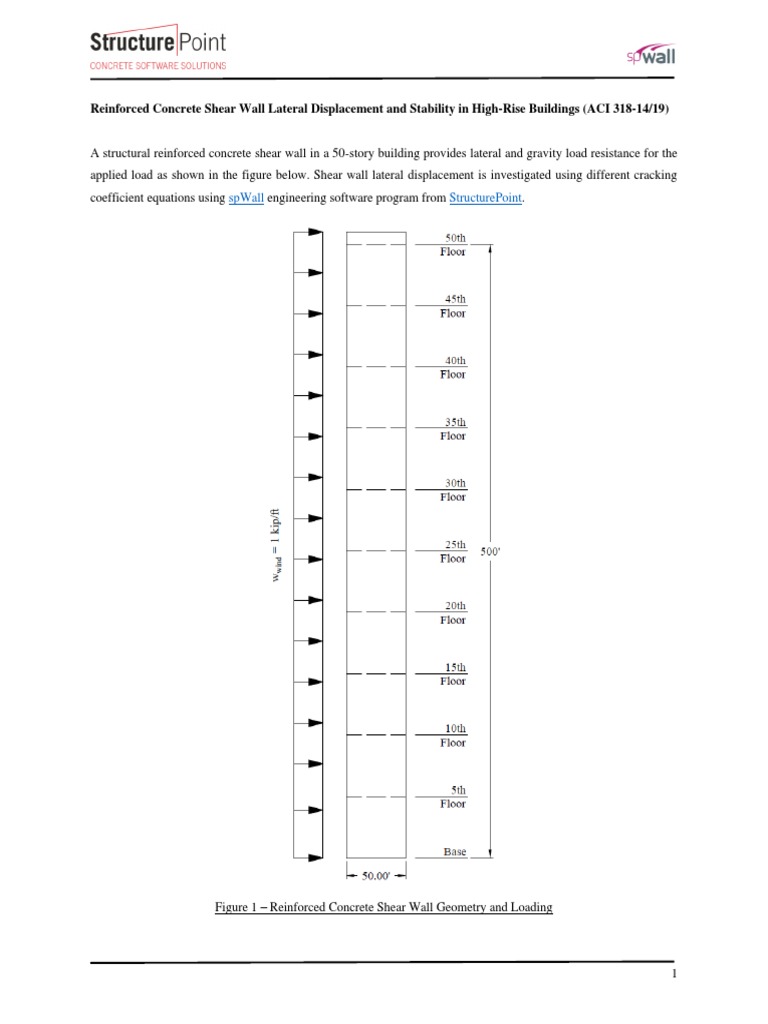 Reinforced Concrete Shear Wall Lateral Displacement and Stability in ...