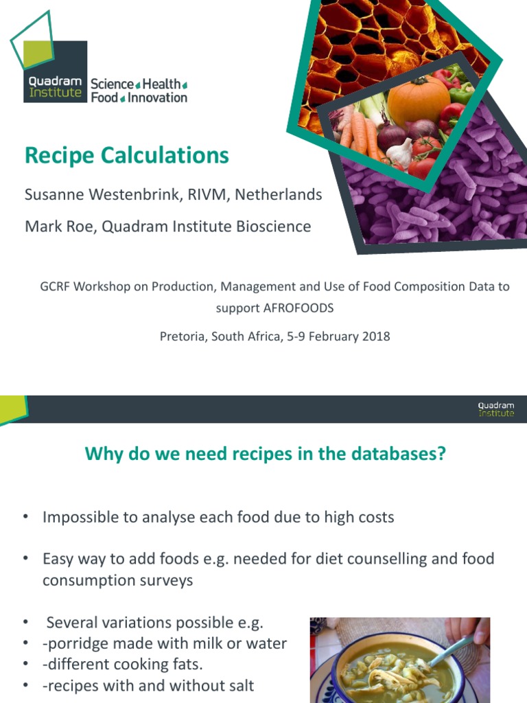 Recipe Calculations | Download Free PDF | Cooking | Foods
