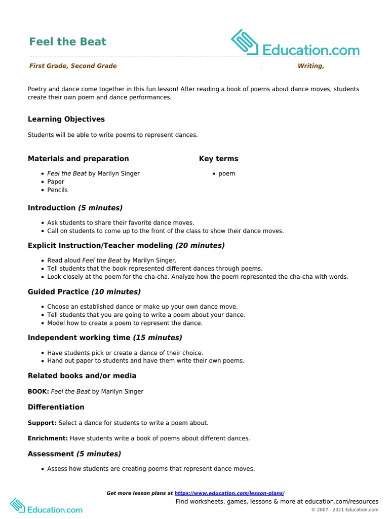 Usr Local SRC Education - Com Files Static Lesson-Plans Feel-The-Beat Feel-The-Beat | PDF ...