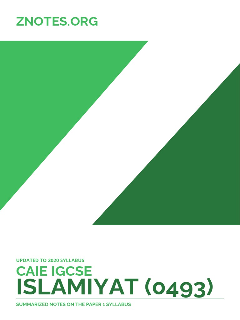 Islamiyat Paper 1 Notes | PDF | Muhammad | Husayn Ibn Ali