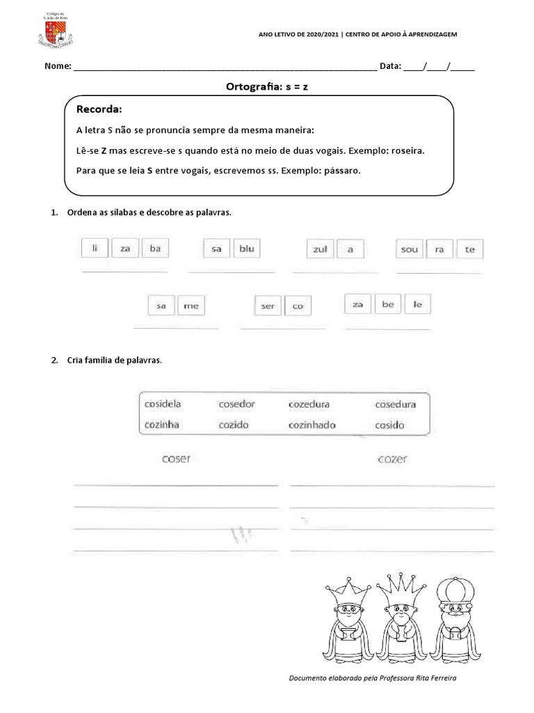 Ortografia - S Z | PDF