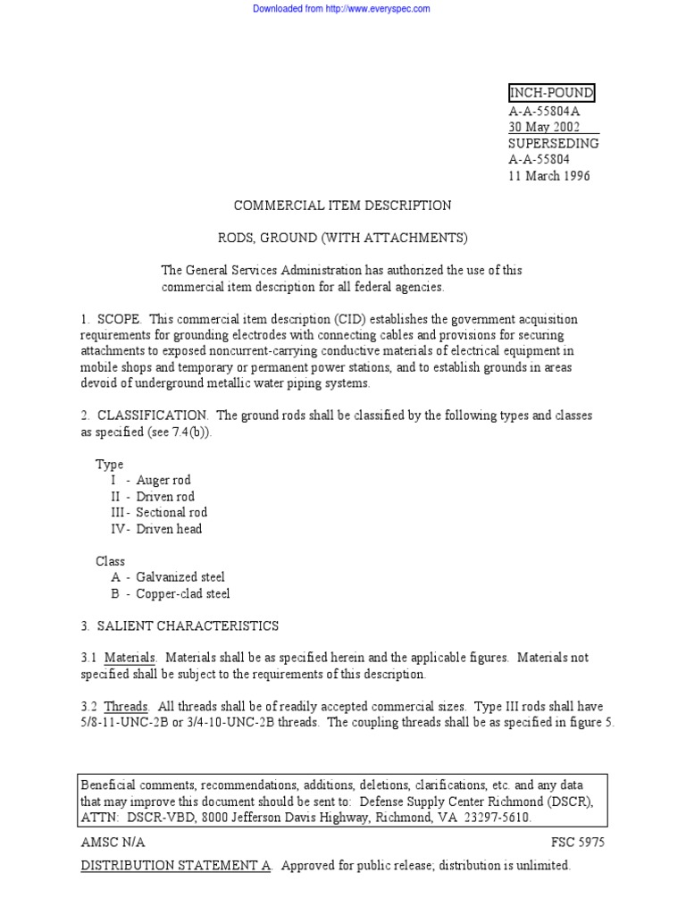 Rods, Ground | PDF | Wire | Screw