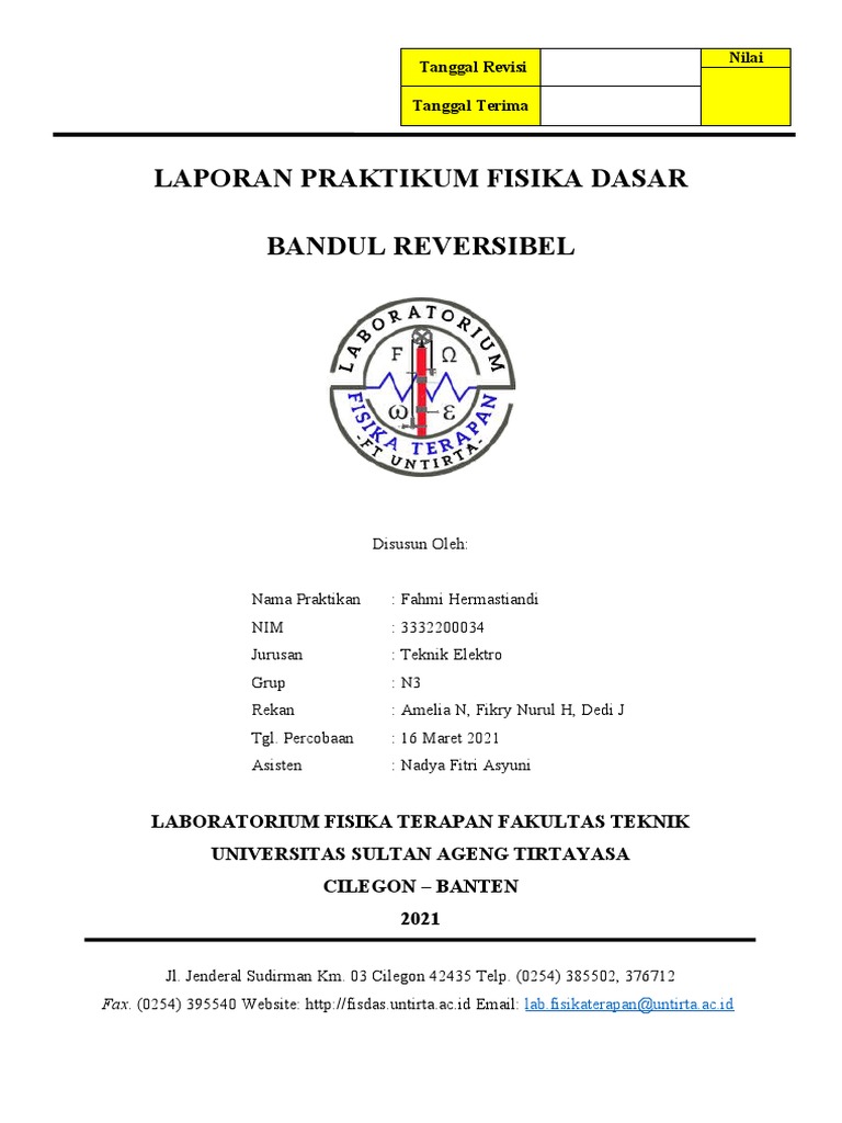 Praktikum Bandul Reversibel Fisika Dasar | PDF