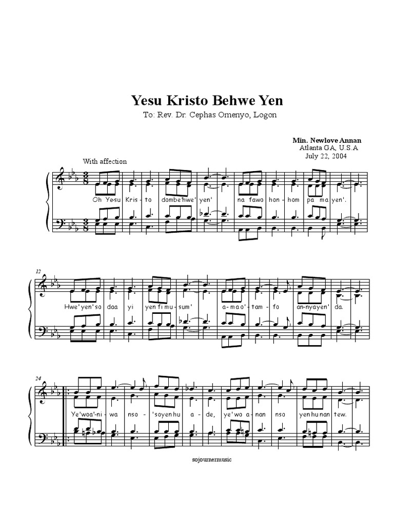 Yesu Kristo Behwe Yen | PDF