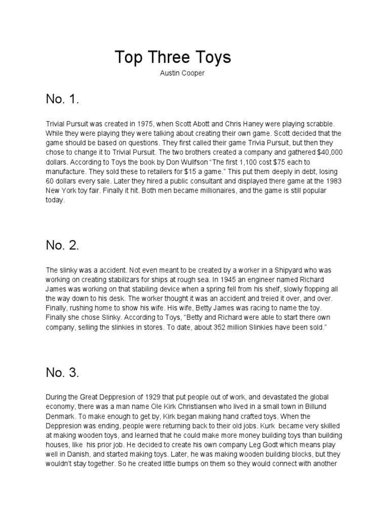 TOYS Project | PDF | Lego