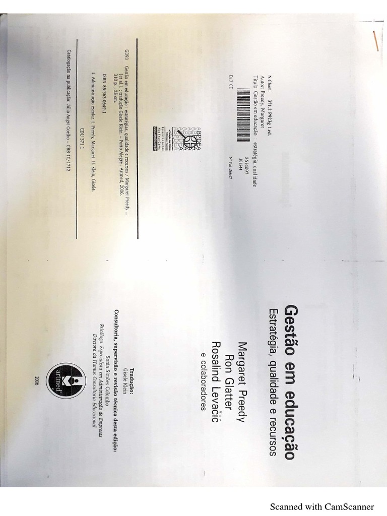 PREEDY, M. Gestão em Educação | PDF
