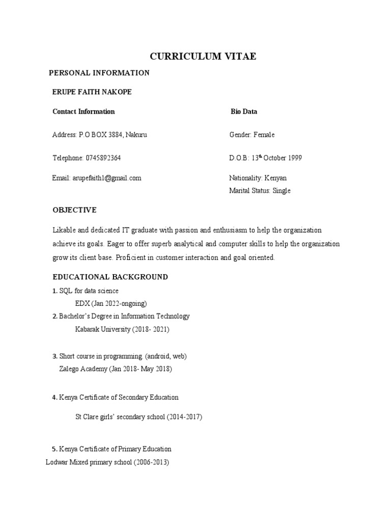 Curriculum Vitae | PDF | Information Technology | Computer Security