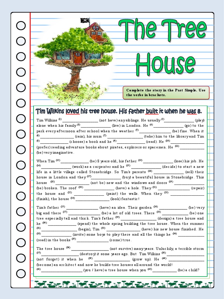 Tim's Treehouse: A Story from Tim Wilkins' Childhood | PDF