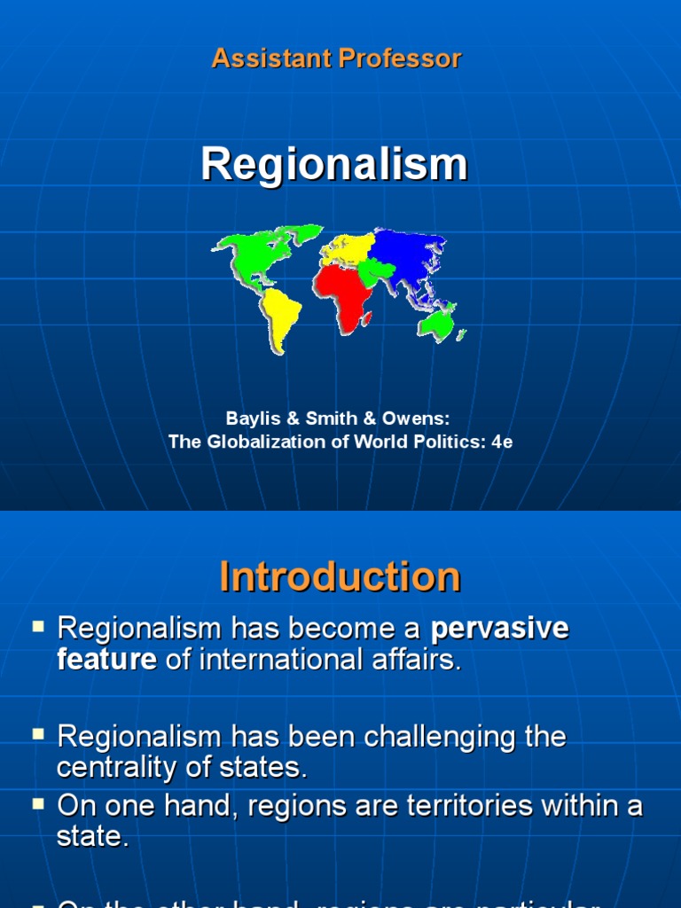 Understanding Regionalism in Politics | PDF