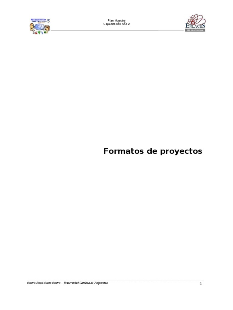 Formatos de Proyectos | PDF