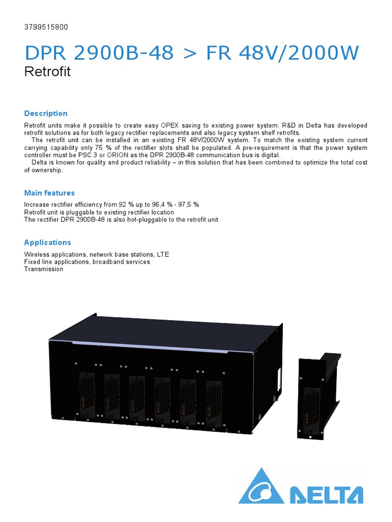 High-Efficiency Power System Retrofit | PDF | Rectifier | Alternating Current