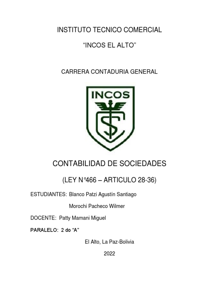 Contabilidad y Gobernanza de Sociedades | PDF | Empresa de propiedad ...