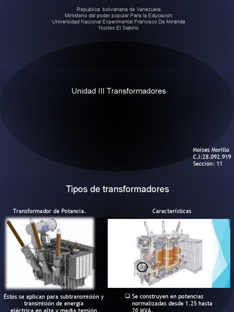 Tipos de Transformadores | PDF | Transformador | Energia electrica
