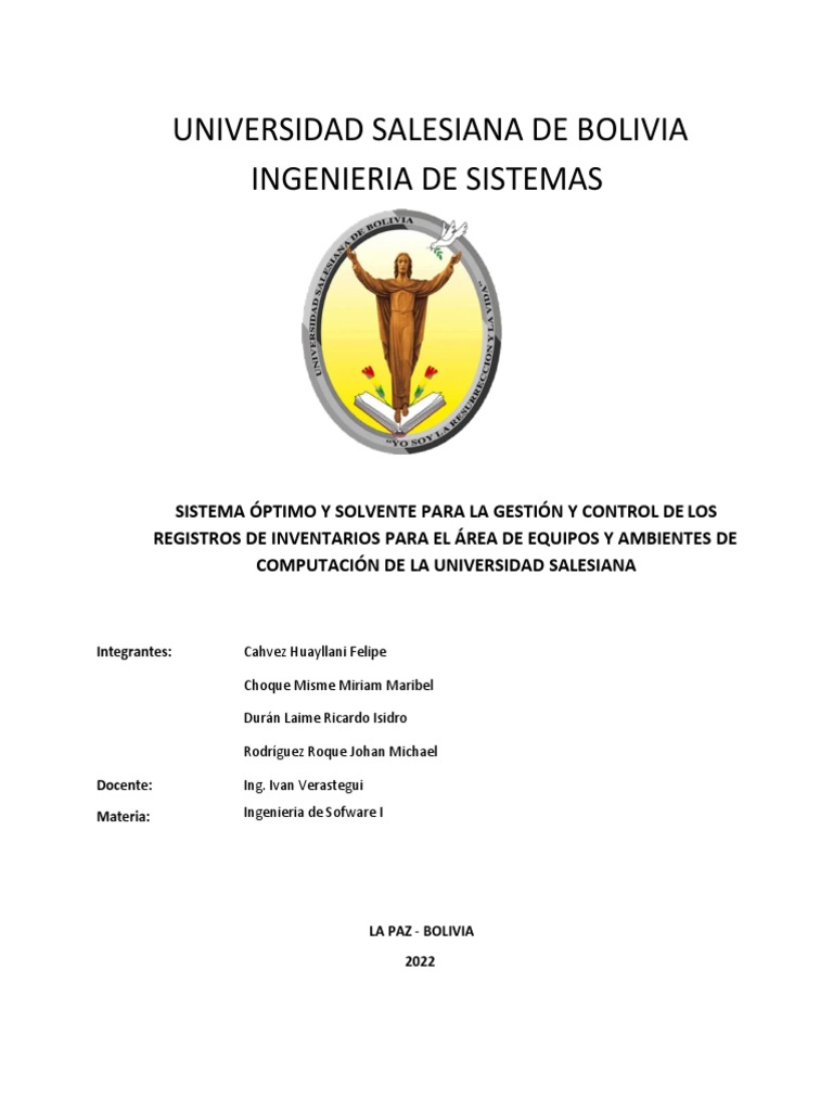 Proyecto de Software | PDF | Mi sql | Ingeniería de Sistemas