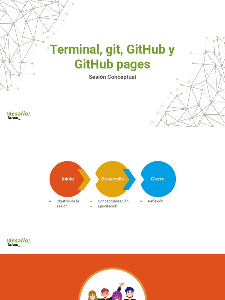 Presentación Conceptual - Terminal, Git, GitHub y GitHub Pages | PDF | Archivo de computadora ...