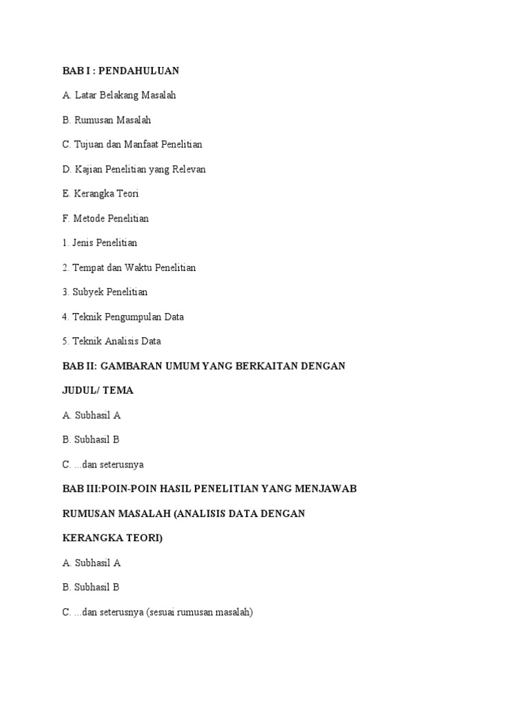 Format Penulisan Skripsi Manajemen Pendidikan Islam Pdf