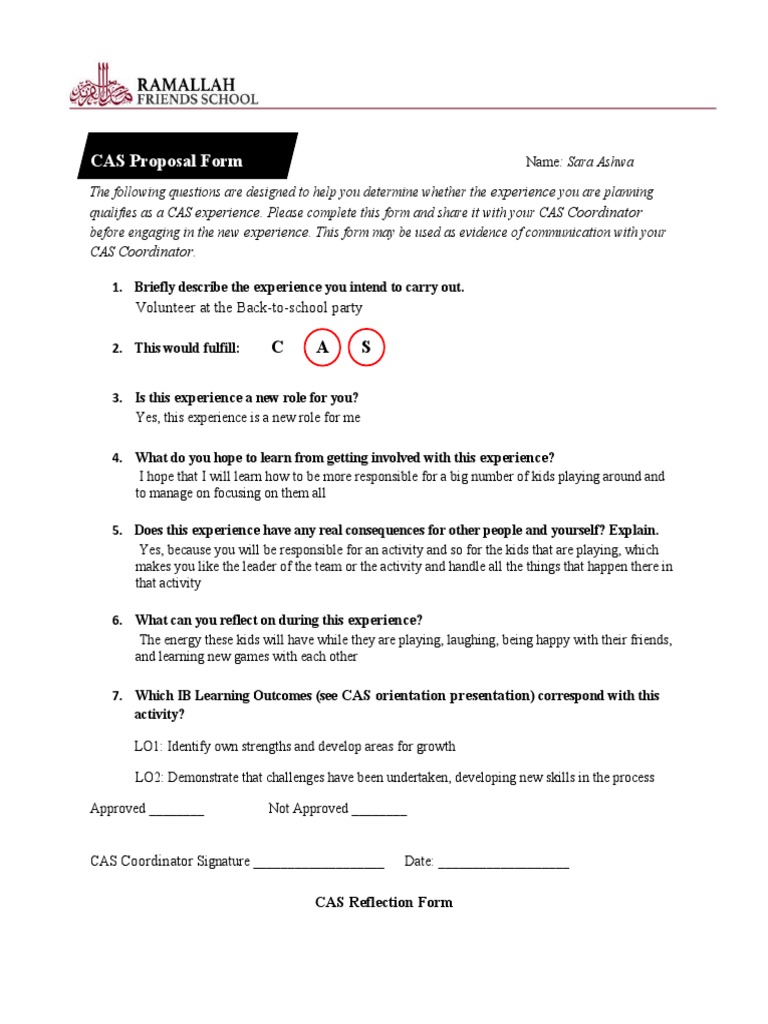 CAS Portfolio - Template - Presentation | PDF | Experience | Cognitive ...