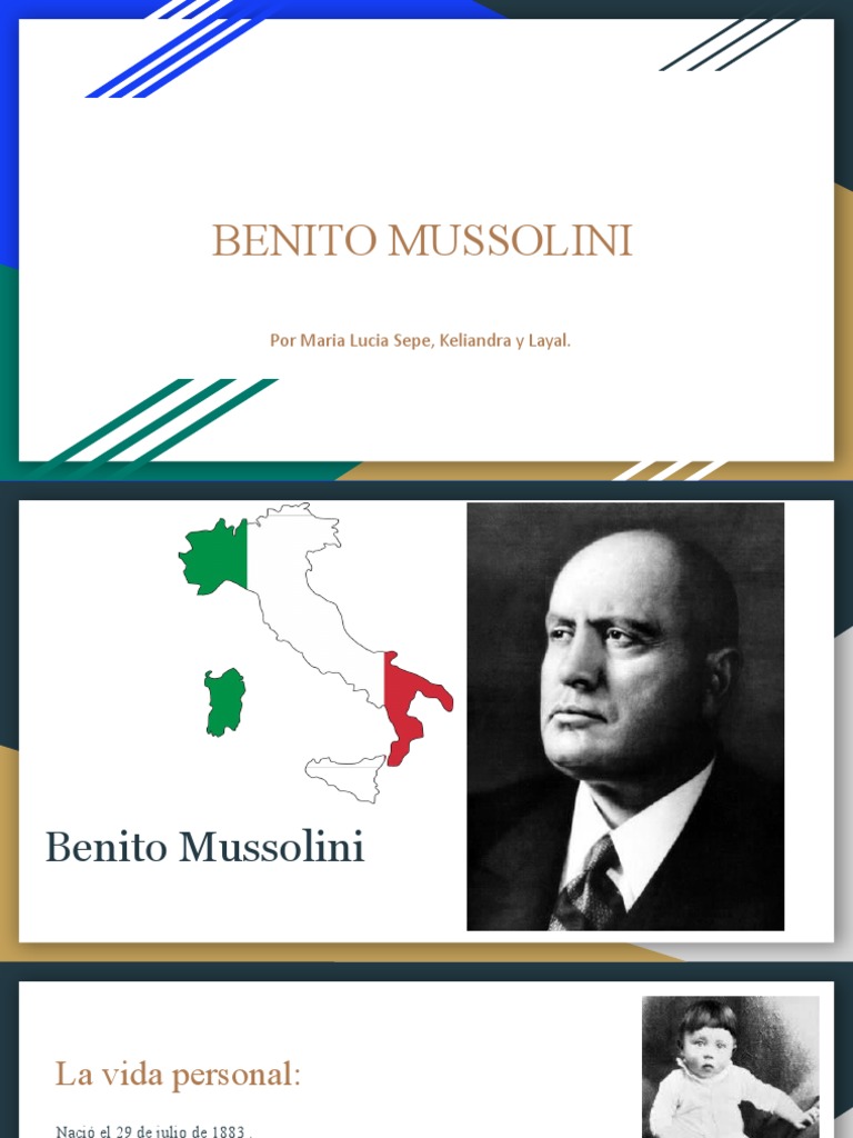 Copia de Benito Mussolini | PDF | Benito Mussolini | Fascismo