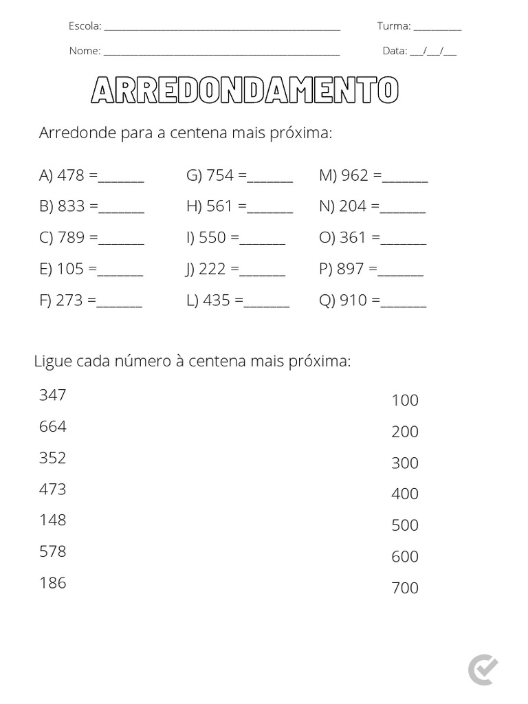 Atividades-De-Matematica Quarto Ano | PDF