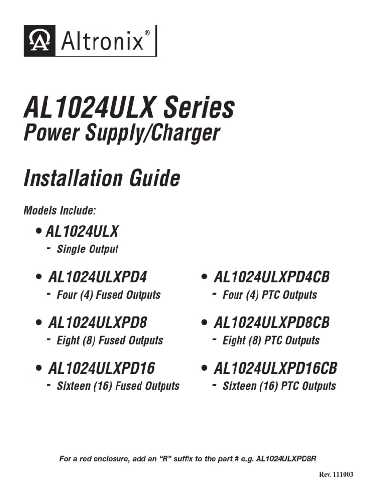 Al1024ulx Manual (Ya) | PDF | Power Supply | Direct Current