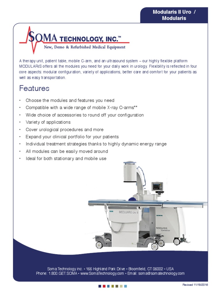 Modularis II Uro: Flexible Urology Table | PDF