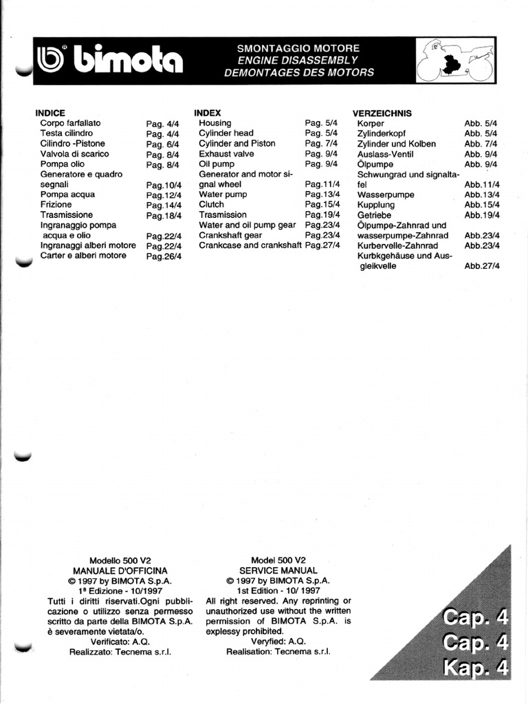 Engine Disassembly | PDF