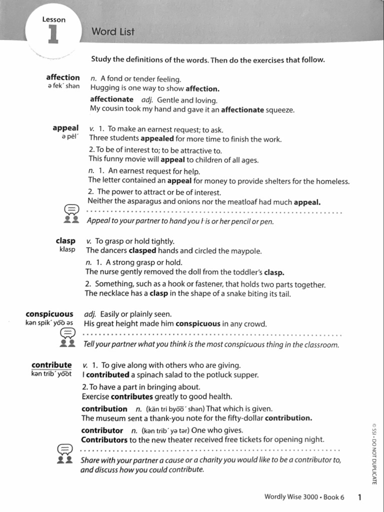 6th Grade Wordly Wise | PDF
