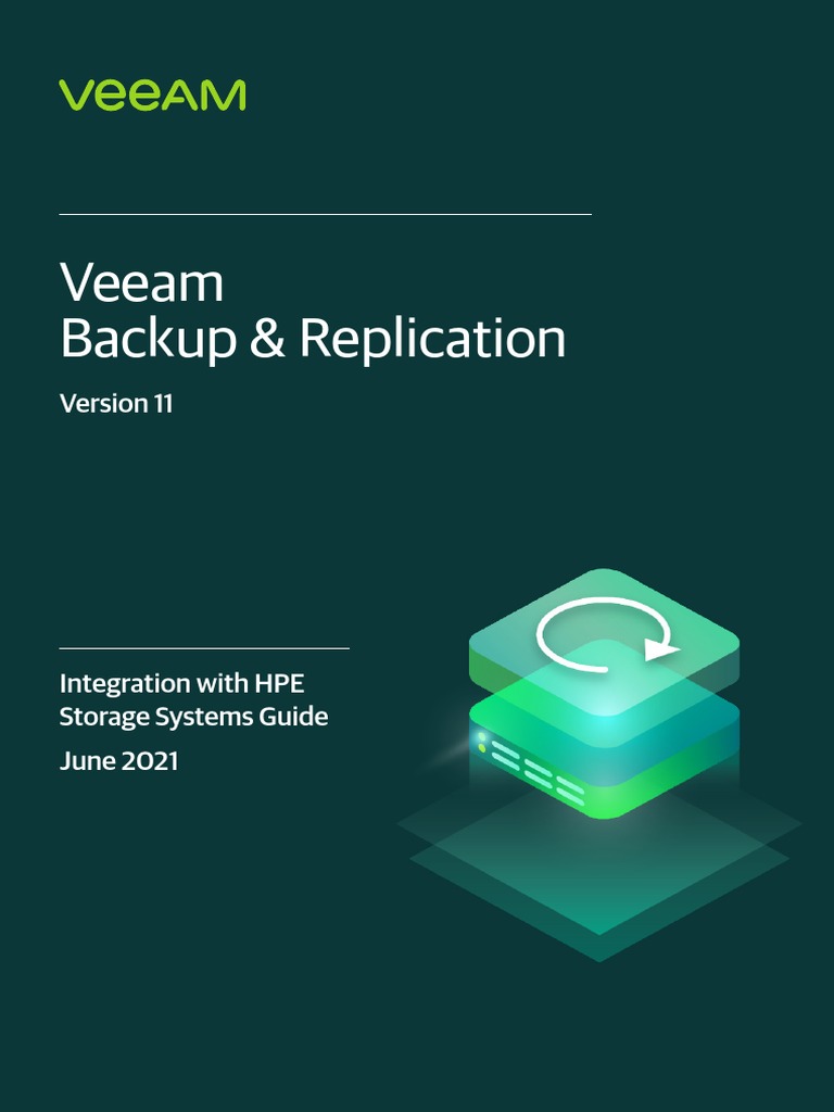 VBR Integration Hpe Storage Guide | PDF | Backup | Replication (Computing)