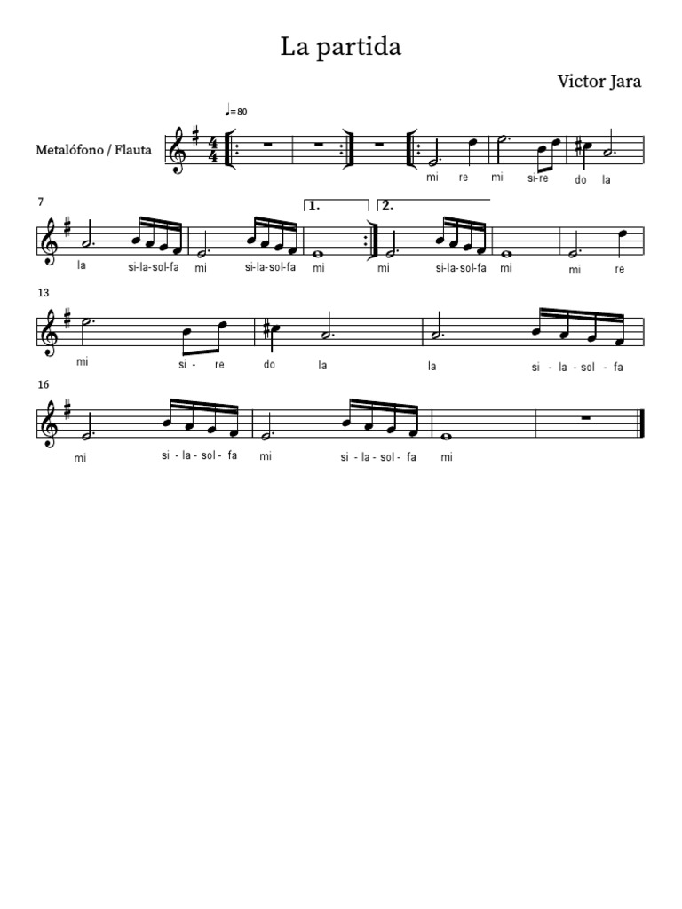 La Partida: Victor Jara | PDF