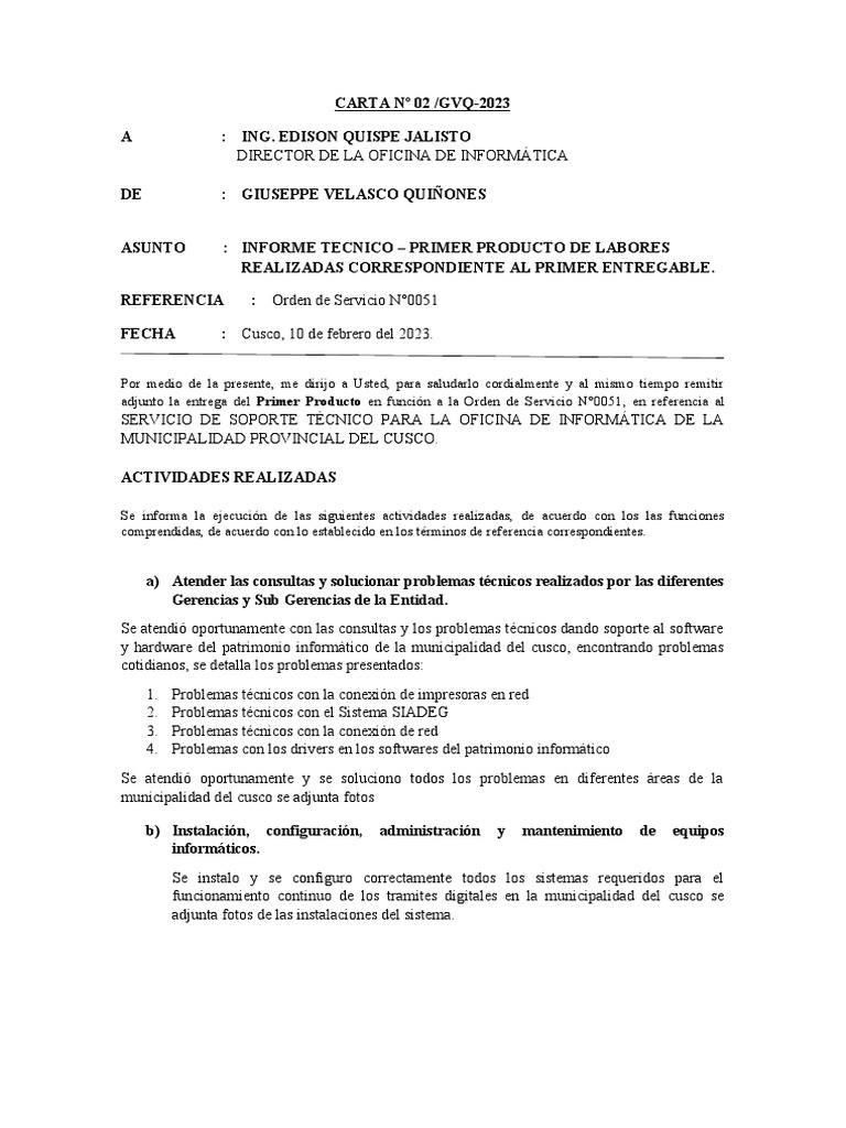CARTA #01.docx Actualizado | PDF