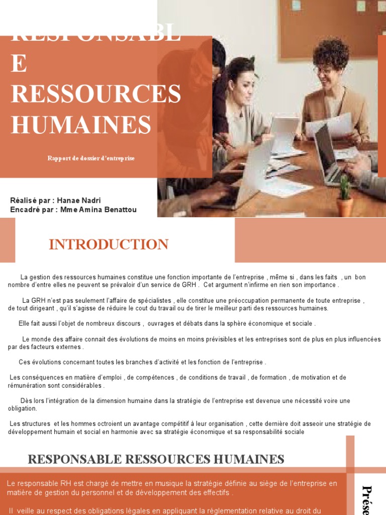 RH Dossier D'entreprise | PDF | Gestion des ressources humaines ...