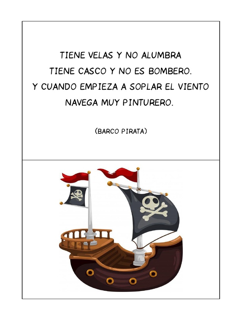 Adivinanzas de Piratas y Barcos | PDF | Arte
