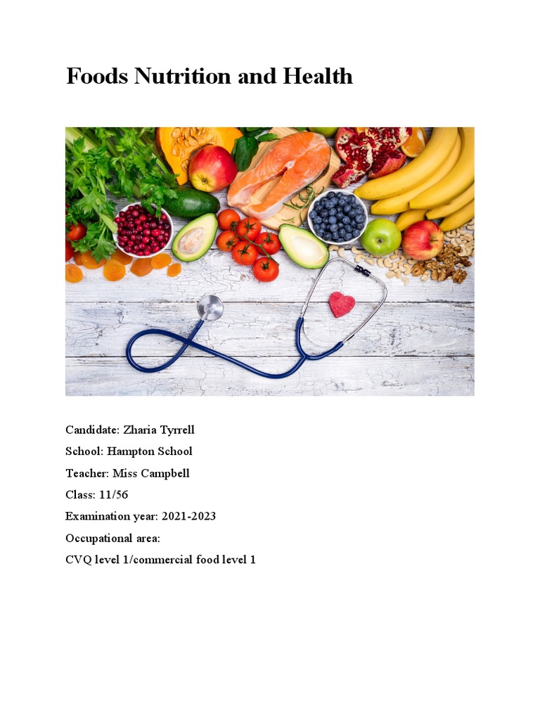 Foods Nutrition and Health | PDF