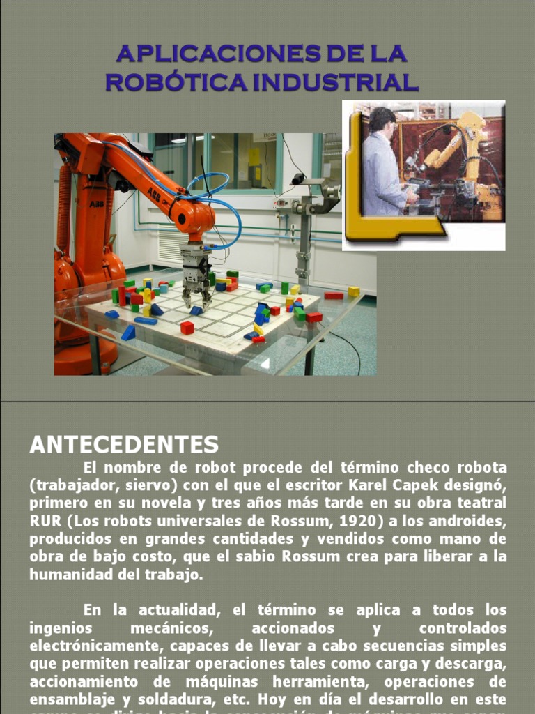 Conceptos de Robótica | PDF | Robot | Robótica