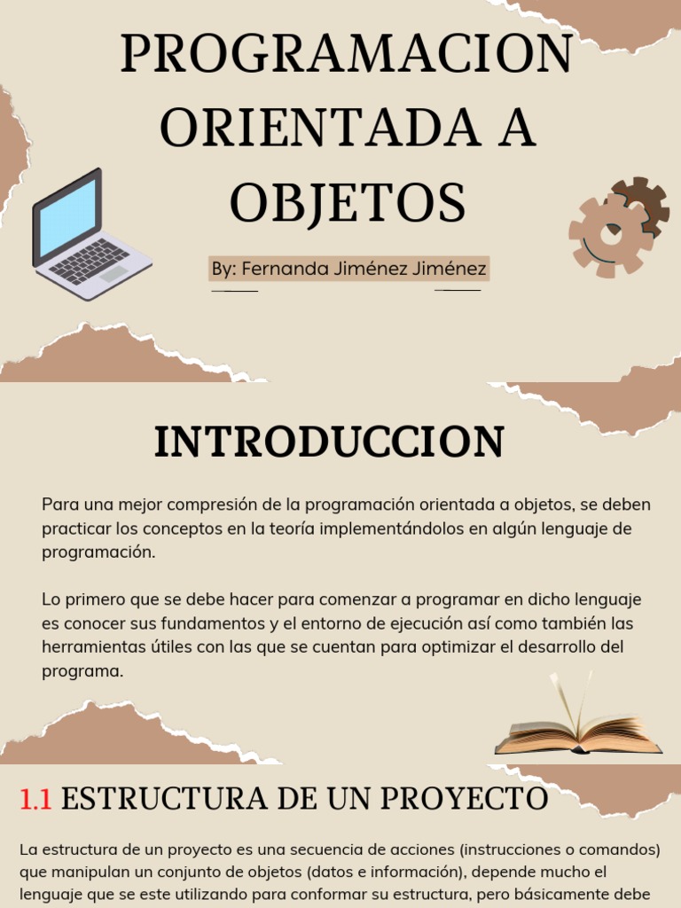Programacion Orientada A Objetos: By: Fernanda Jiménez Jiménez | PDF | Programa de computadora ...