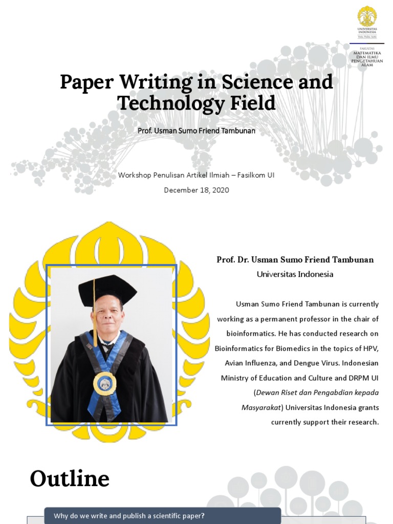 Sesi 3 - Prof. Usman Sumo - 'Paper Writing in Science and Technology ...
