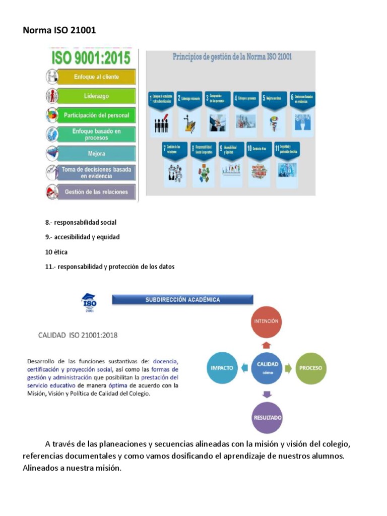 Norma ISO 21001 | PDF