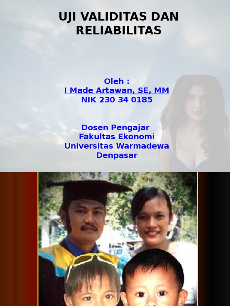 LL Uji Validitas Dan Reliabilitas | PDF | Karier & Perkembangan