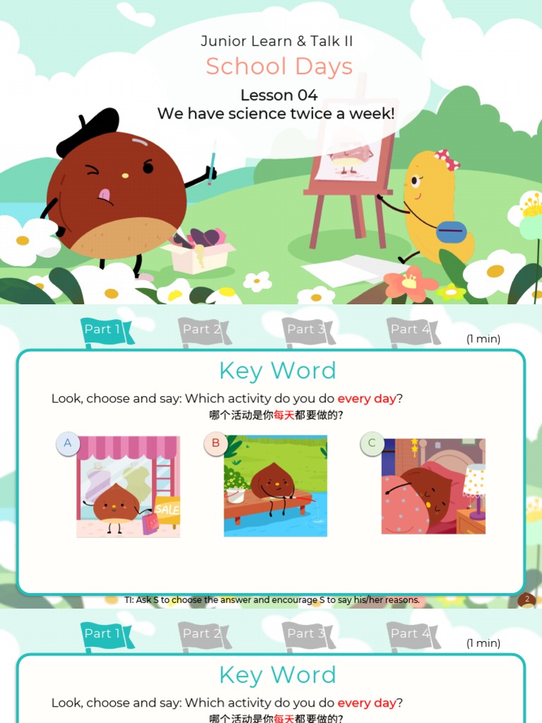 Junior Learn & Talk II: School Days | Download Free PDF | Lunch | Meal