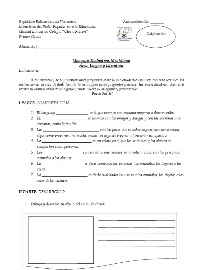Exámenes de Marzo 2023 | PDF | Relaciones personales, crianza y ...