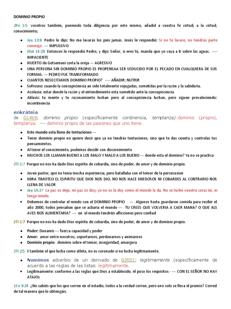 Dominio Propio | PDF | Moisés