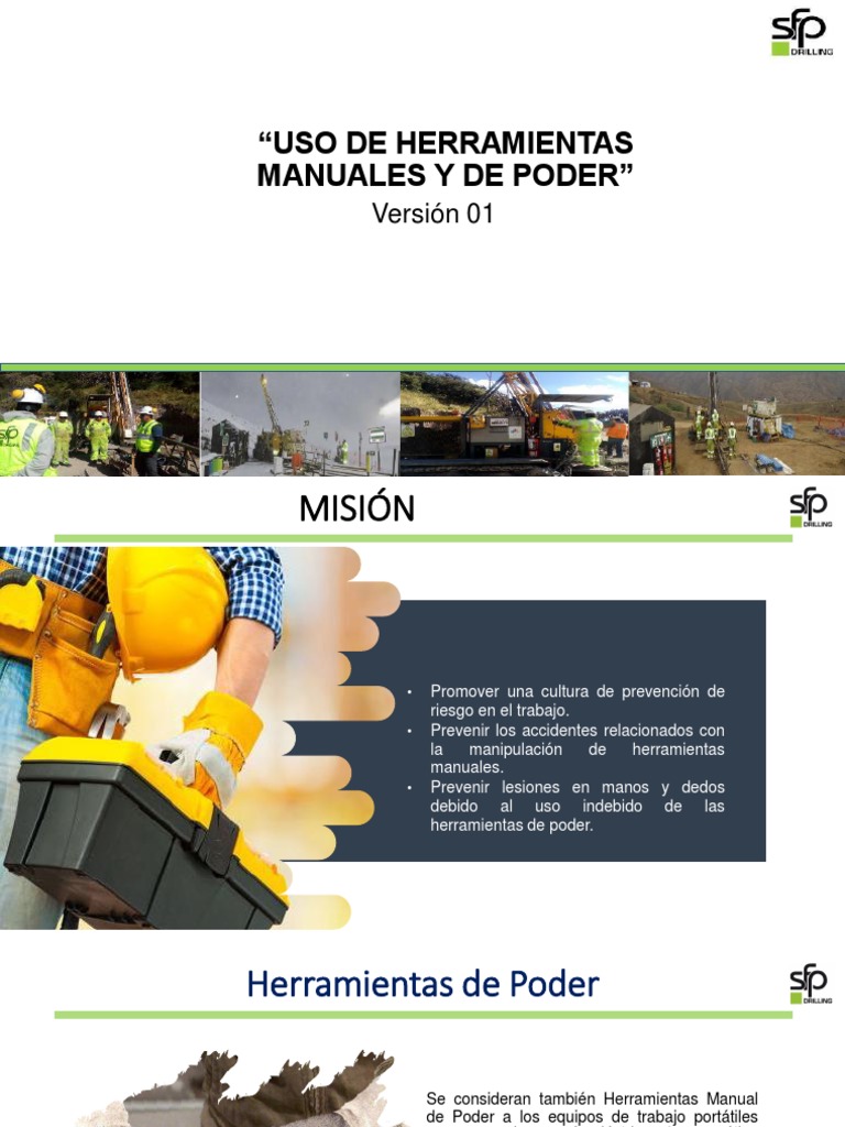 4.-Uso de Herramientas Manuales y de Poder V.01 | PDF | Herramientas | Perforar