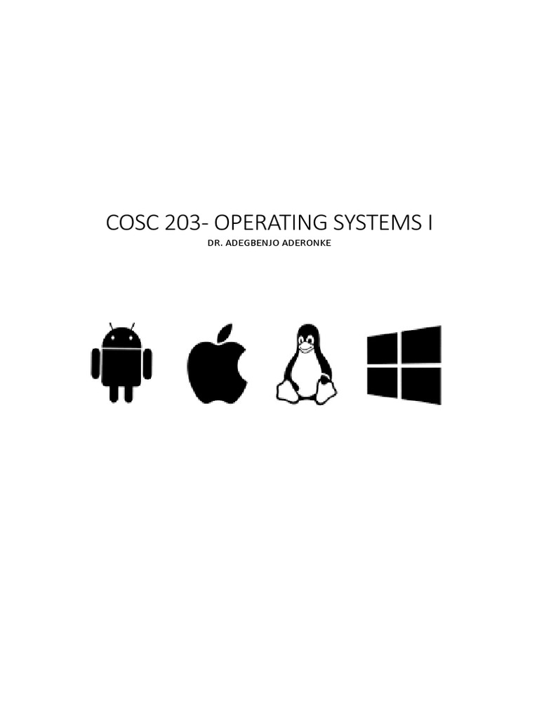 Module 1-6 Cosc 203 | PDF | Operating System | Process (Computing)