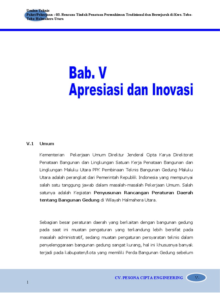 Bab V Apresiasi Dan Inovasi | PDF