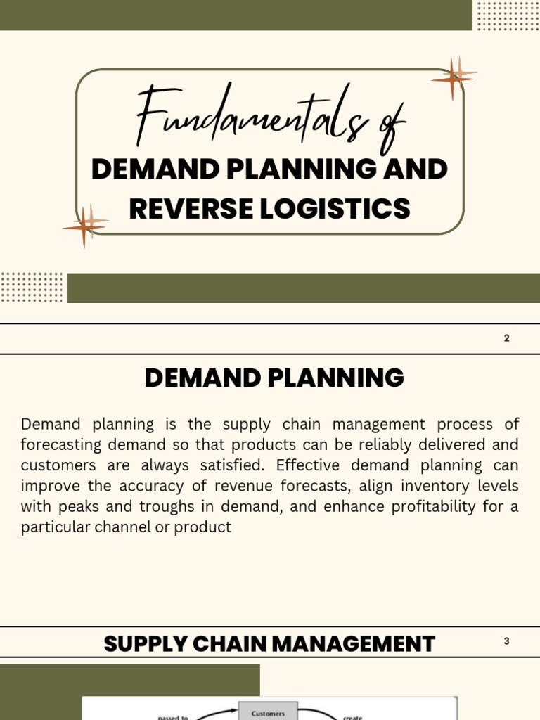 Demand Planning and Reverse Logistics | PDF | Supply Chain | Logistics